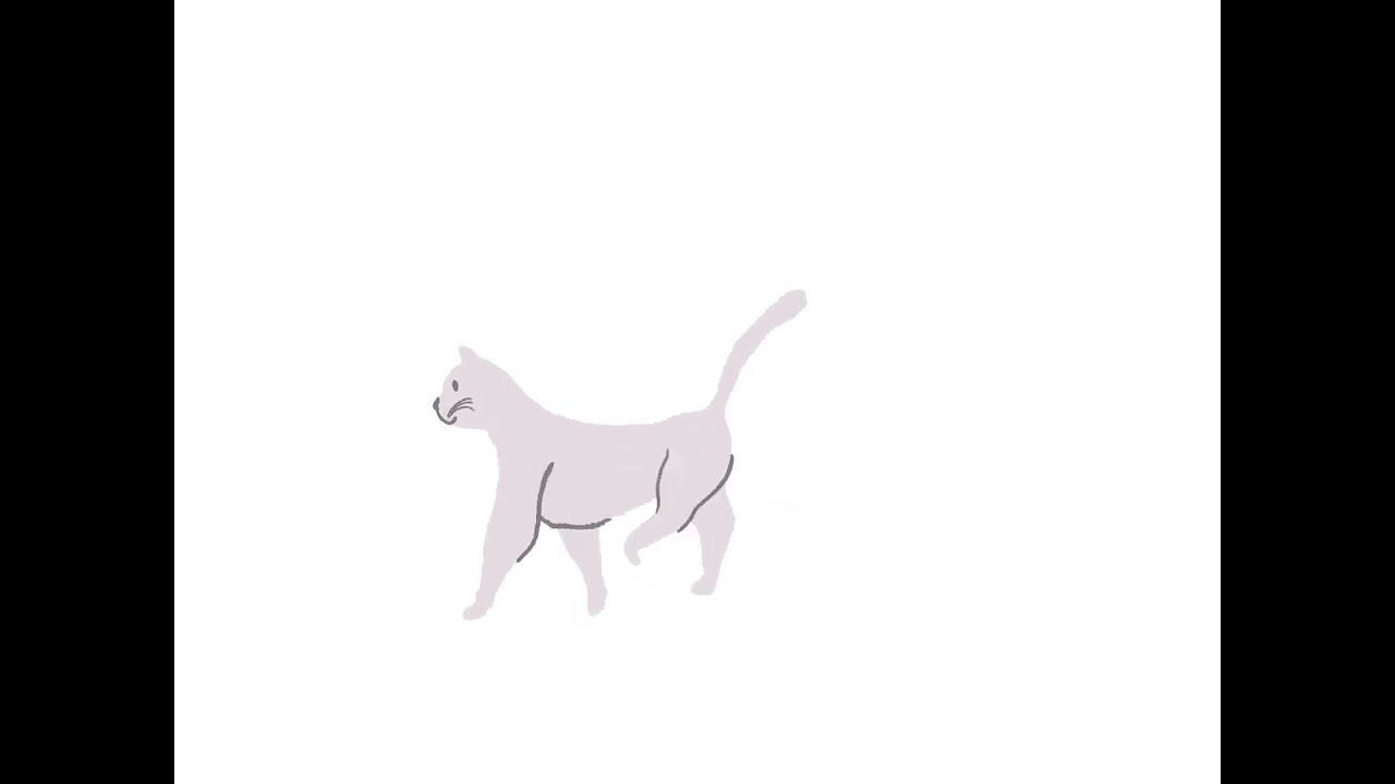 Cat Walk Cycle (on8fps)