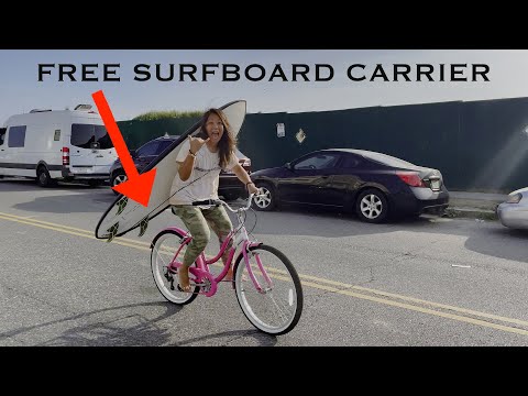 How to make a FREE SURFBOARD CARRIER // DIY Tutorial