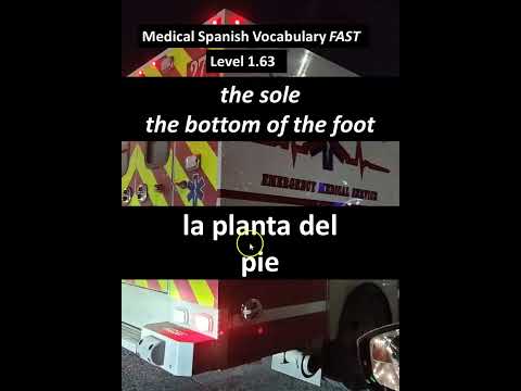 BOTTOM OF FOOT, SOLE / LA PLANTA DEL PIE #medicalspanish