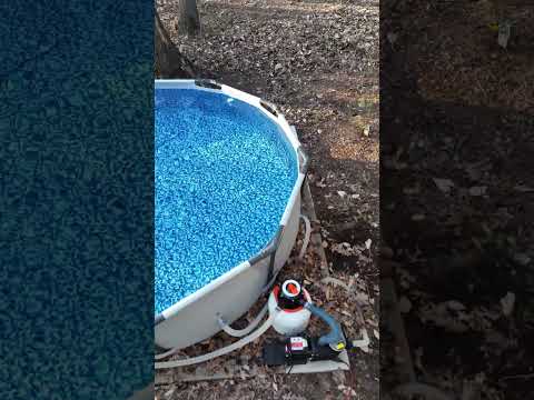 Crystal Clear Pool Water in Minutes! 💦 | VEVOR Sand Filter Pump Test #vevor #summer #poolparty