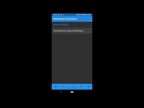 Respiratory (Pulmonology) Calculators