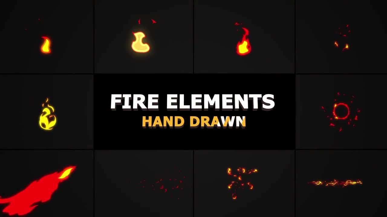 Flash FX FIRE Elements Motion Graphics