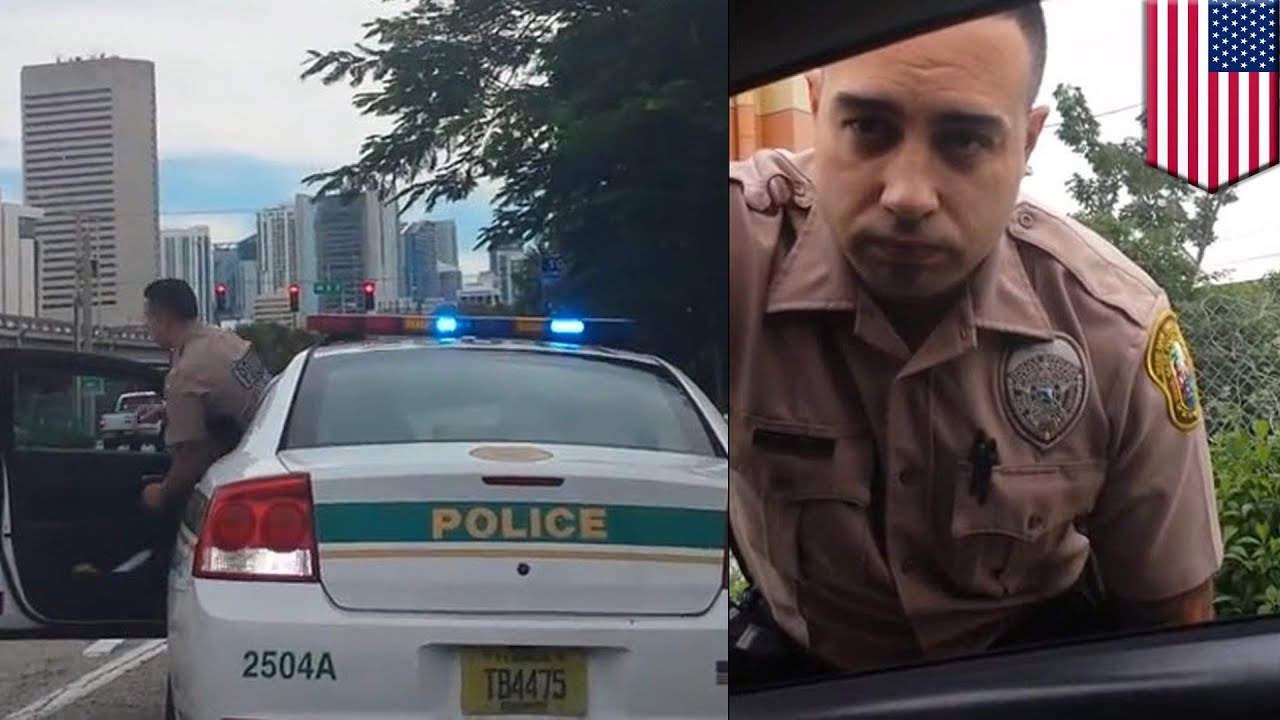 Woman pulls over Miami cop for speeding following high speed pursuit - TomoNews