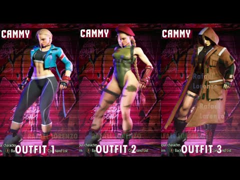 Street Fighter 6 ALL Outfit Costumes Skins Comparison SF6 HD 1080p 60 fps waiting for Sagat Season 3