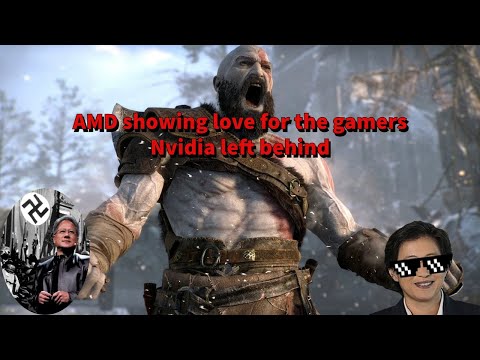 God of War on PC gets FSR & DLSS!!! AMD giving a helping hand to the gamers Nvidia left behind!! :O