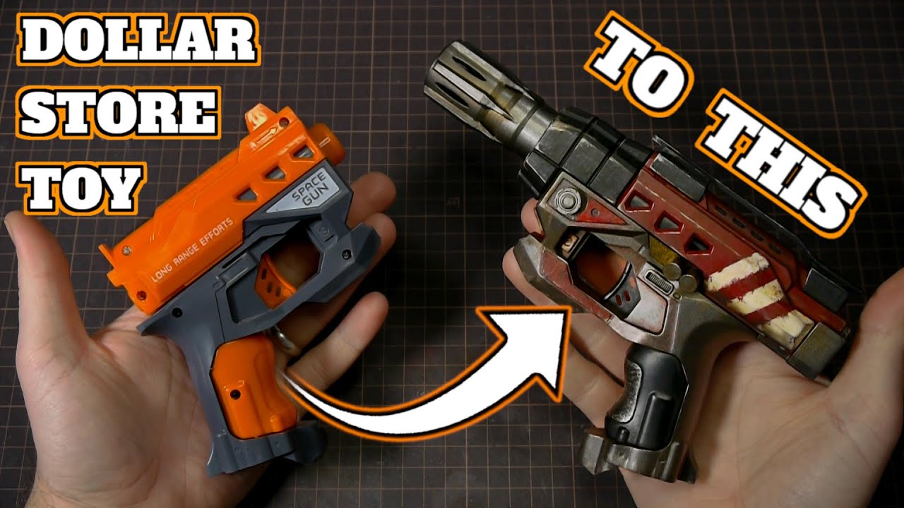 I made a SCI-FI BLASTER from a dollar store toy | propmaking
