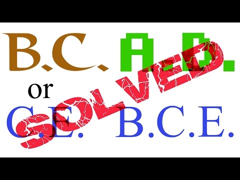B.C./A.D. or C.E./B.C.E.? A perfect solution!