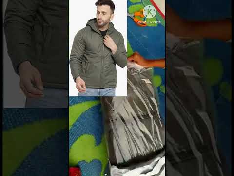 solid winter puffer jacket for men's from amazon #short #viral
