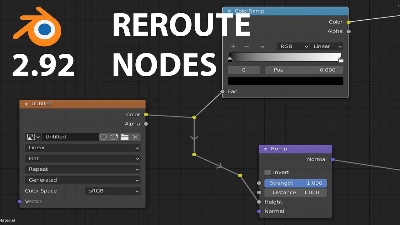 Blender 2.92 | Reroute Nodes