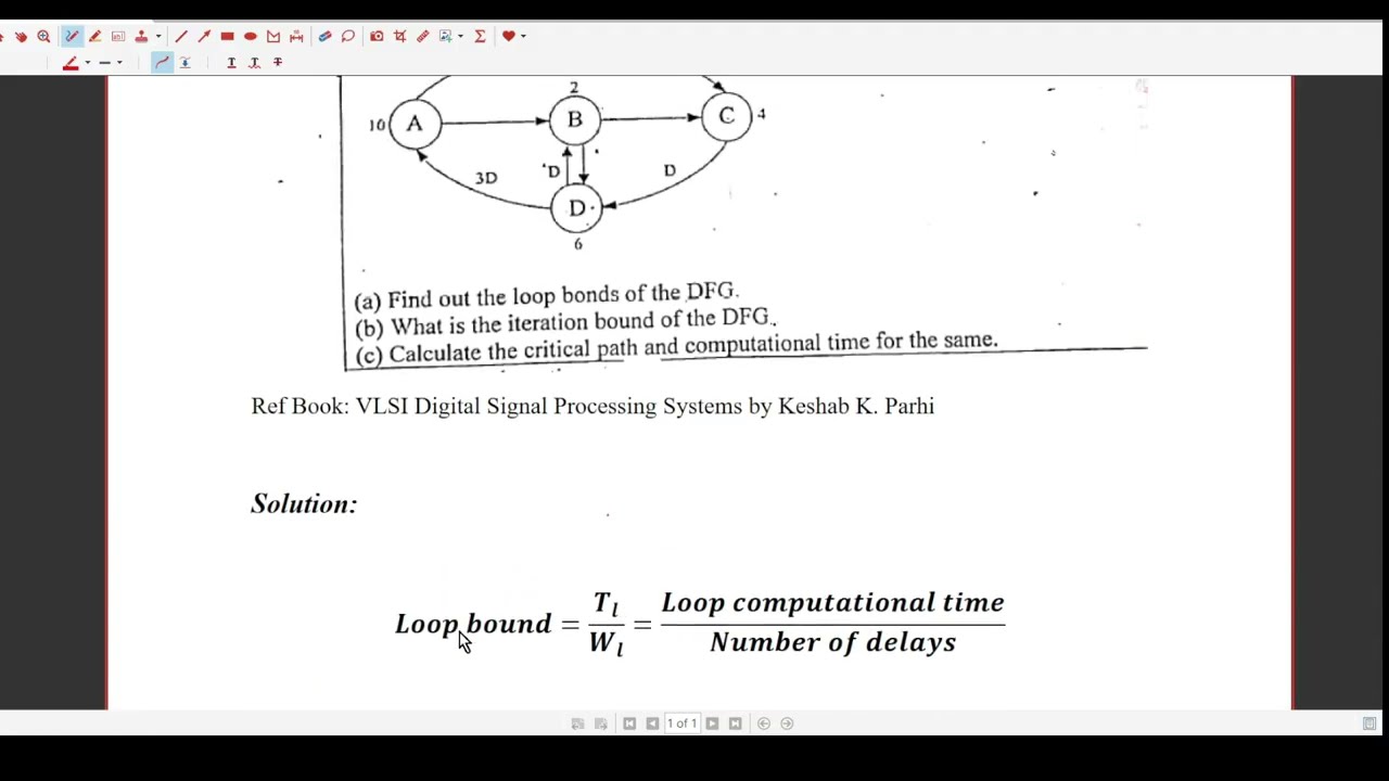 LOOP BOUND ITERATION BOUND CRITICAL PATH BASED NUMERICAL