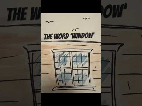 ETYMOLOGY: WINDOW: where did the name come from? #educationaltheatre #etymology #learnenglish