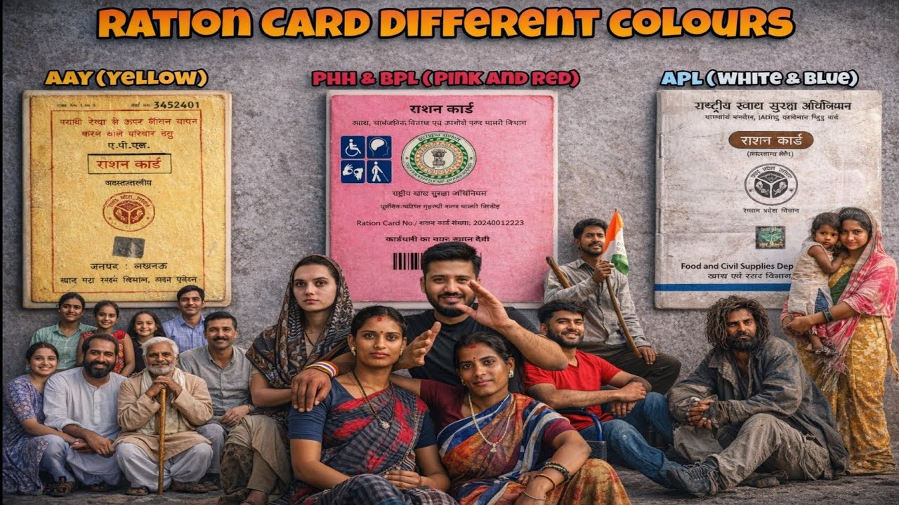 Uncover the Colorful Ration Cards in India!