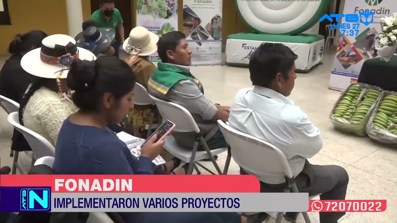 Fonadin logró la ejecutar del 85% de su presupuesto - ATB Digital