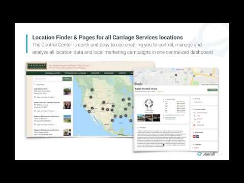 Uberall Webinar: Establishing Trust Through Location Marketing with Carriage Services