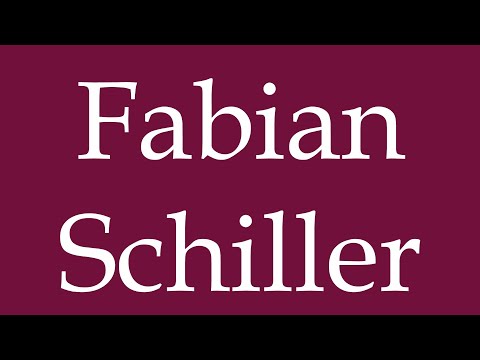 How to Pronounce ''Fabian Schiller'' Correctly in German
