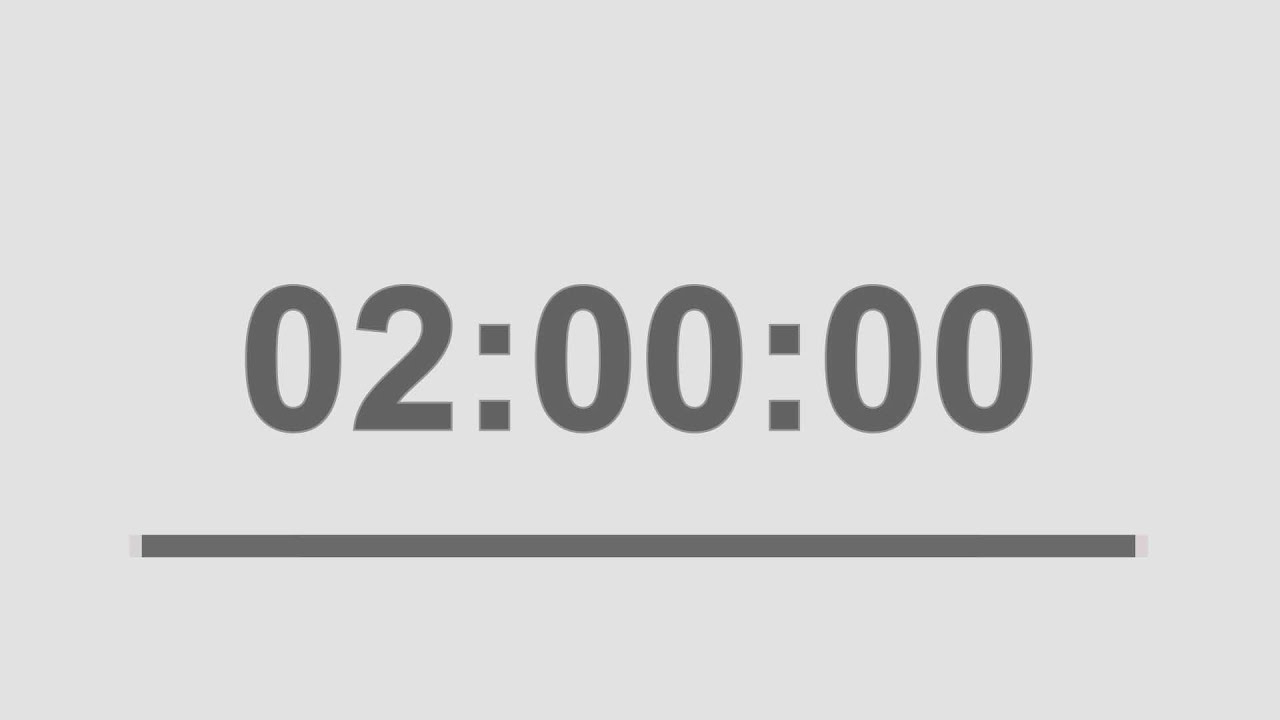2 hour timer countdown with signal / 120 minute timer