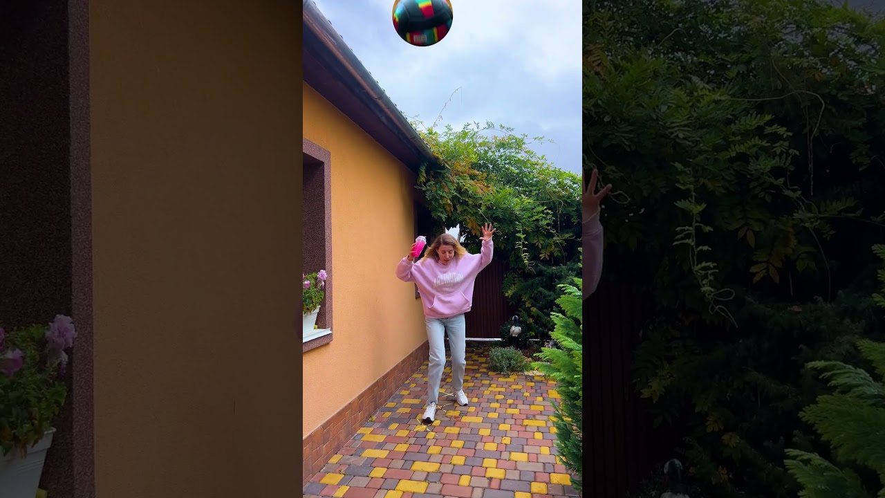 Big ⚽ or small ball 🏐 #funny