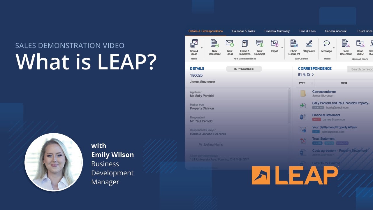 What is LEAP? Sales Demonstration Video