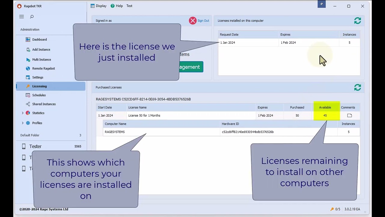 License Management in V3