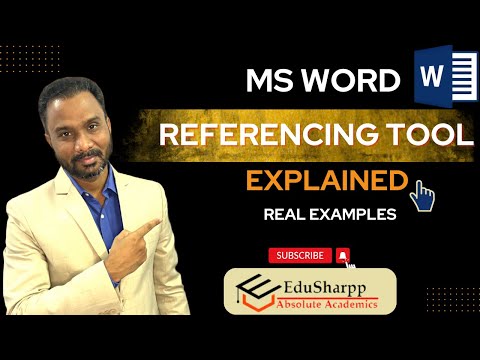 Referencing Tool Microsoft Word | Referencing Tool in Word | Referencing Tool