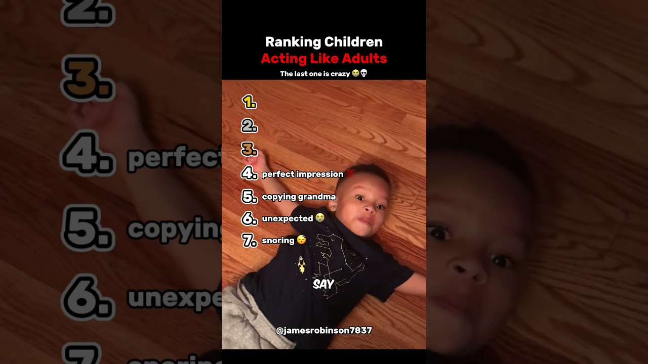 Ranking The Top 7 Children Acting Like Adults