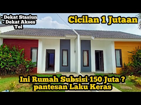 Rumah Subsidi 150 Jutaan keren begini deket stasiun lagi 😱😱