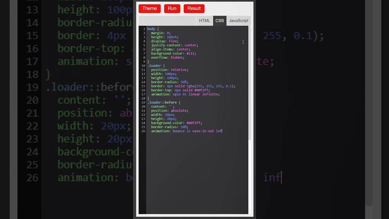 New Loader Animation | HTML CSS