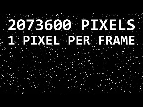 2073600 Pixels, 1 Pixel Per Frame