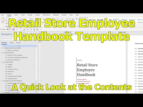 Retail Store Employee Handbook Template | Create Yours Fast