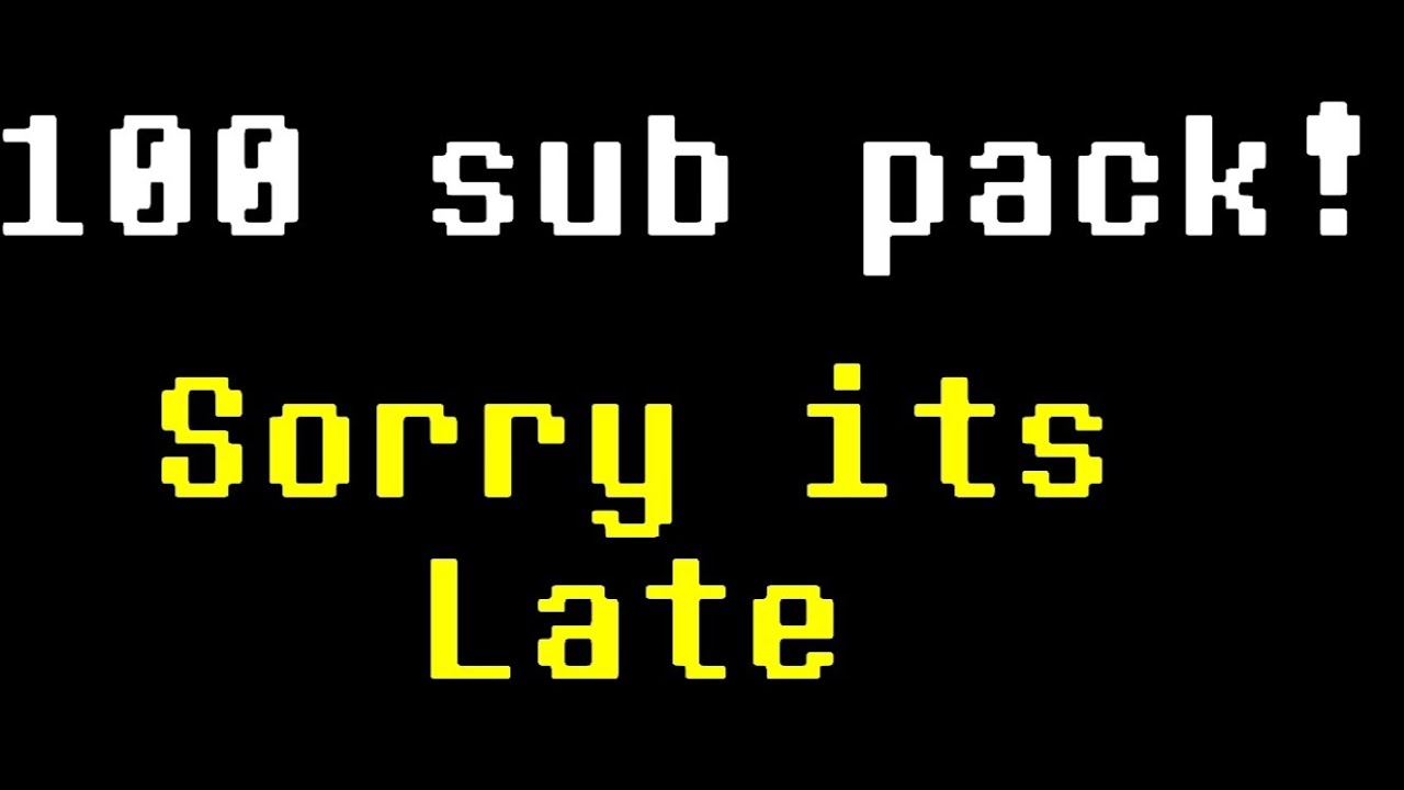 100 sub pack undertale/sticknodes
