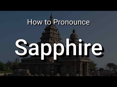 Sapphire - Pronunciation and Meaning