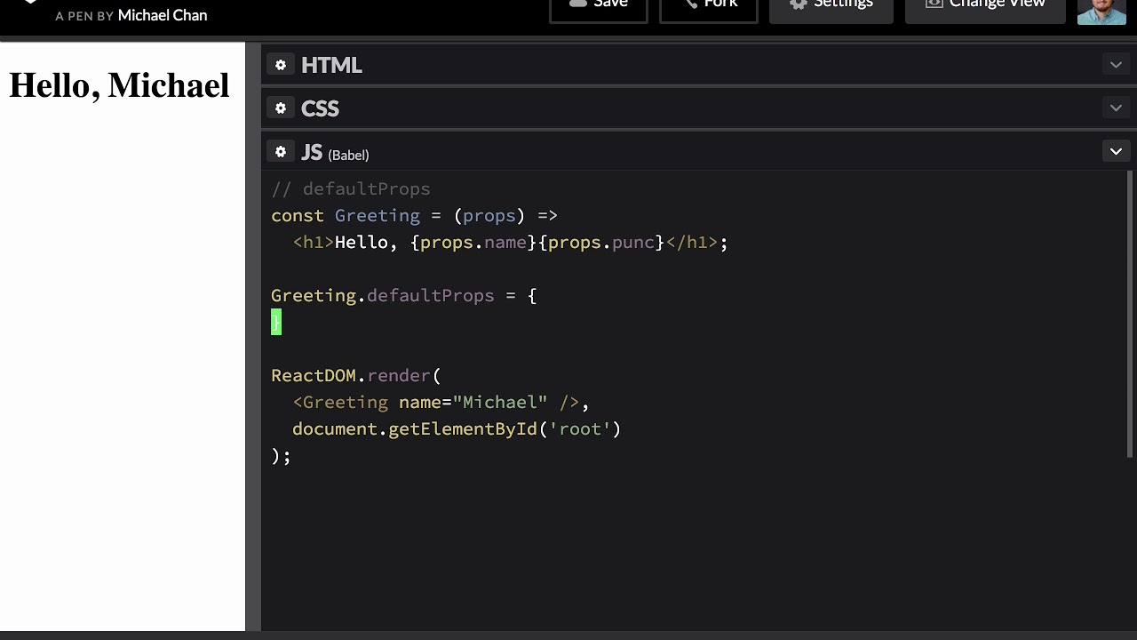 Use defaultProps | Function Components