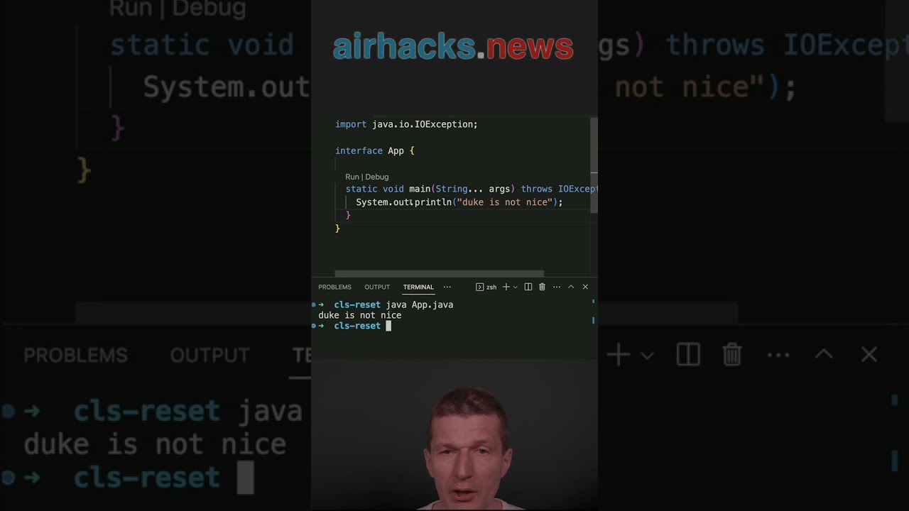 Clear Screen / Reset Terminal #java #shorts