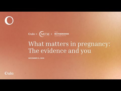 What Matters in Pregnancy: The evidence and you