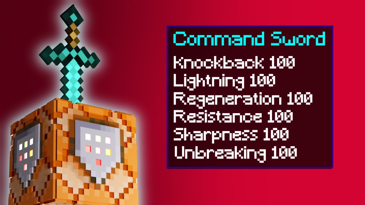 How to get a Command Block Sword in Minecraft Bedrock!
