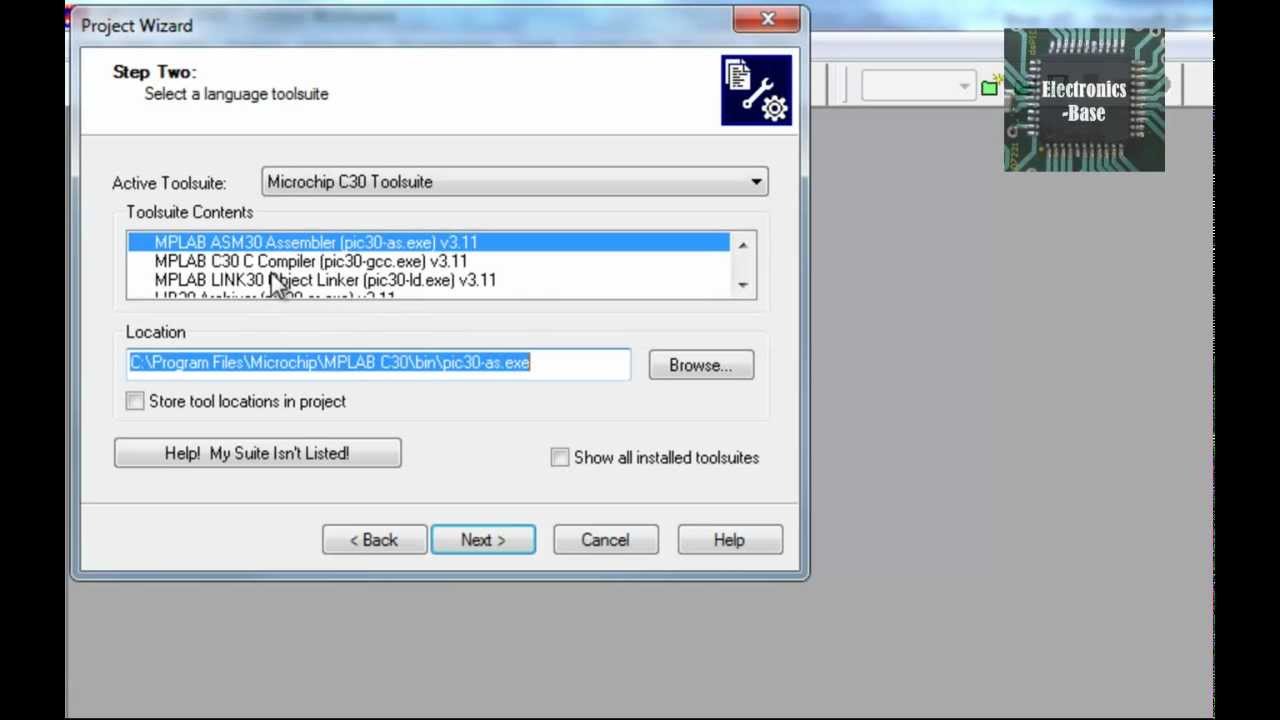 How to create project in MPLAB for dsPIC microcontroller