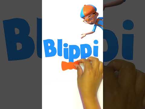 Can you spell my name with me? 👓 Make the #Blippi Logo! #blippi #blippiwonders #shorts #diy