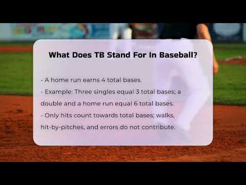 What Does TB Stand For In Baseball? - The Baseball Xpert