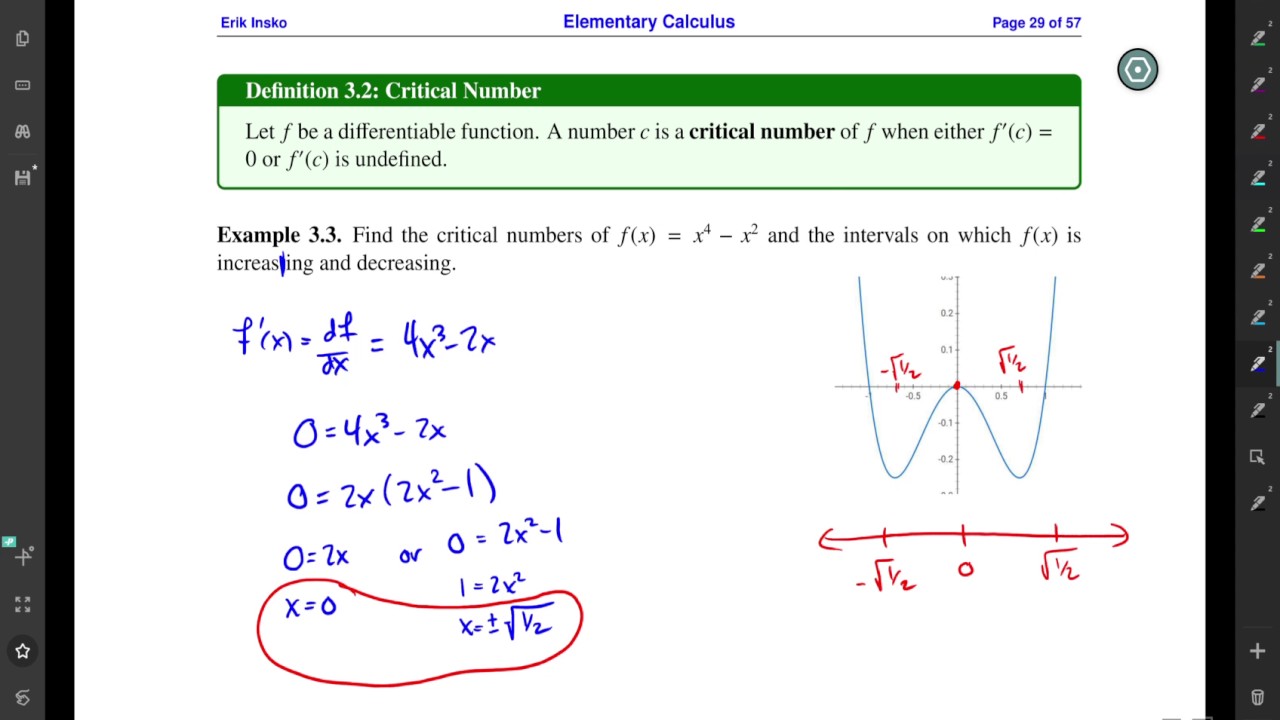 Elementary Calculus Example 3 3