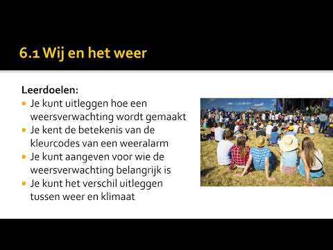 Paragraaf 6.1 - Weersverwachting en klimaat (blz. 368-370)