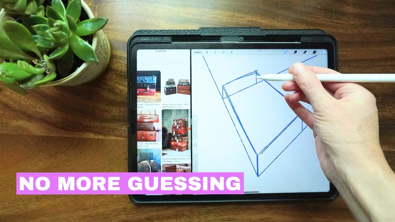 Procreate Perspective Made Easy on iPad: 1-Point & 2-Point Tutorial (Beginner to Advanced) #ipadart