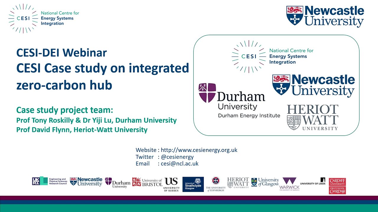 CESI-DEI Webinar: CESI Case study on integrated zero carbon hub
