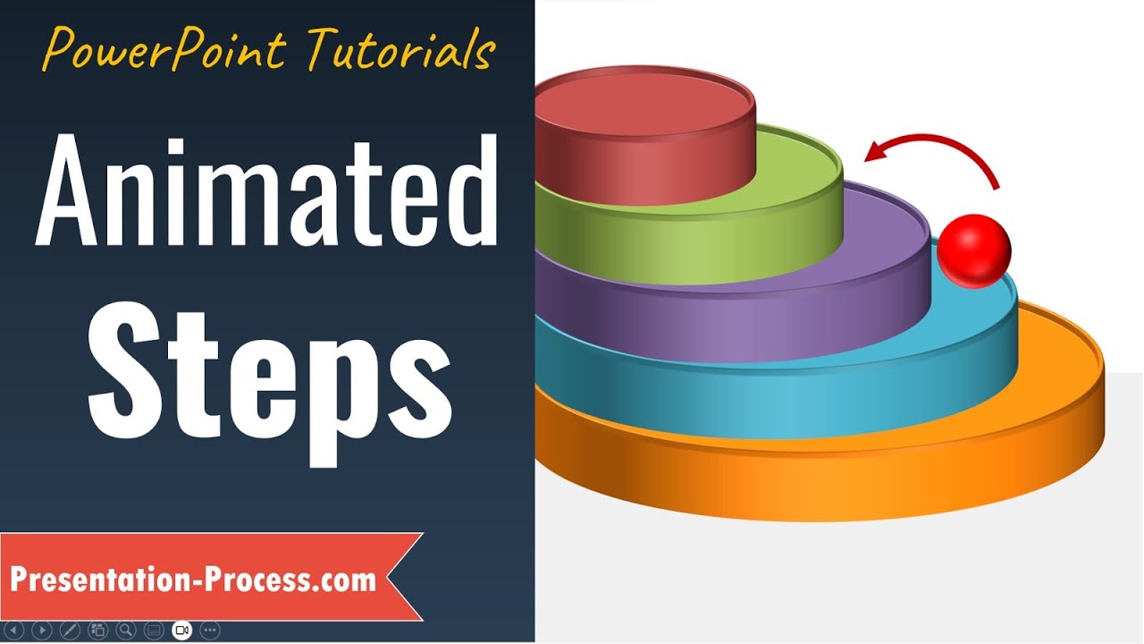 Animated Concept Graphic in PowerPoint - Steps, Stages, Hiera...
