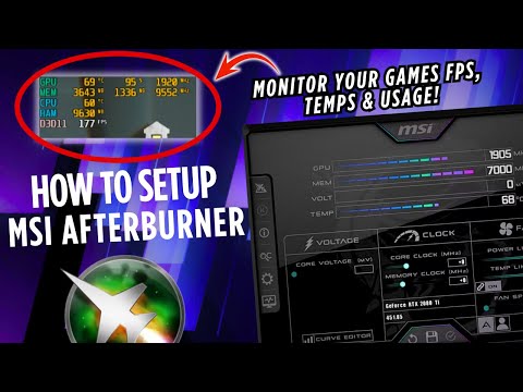 How to Setup MSI Afterburner to Show Gaming FPS And GPU Usage
