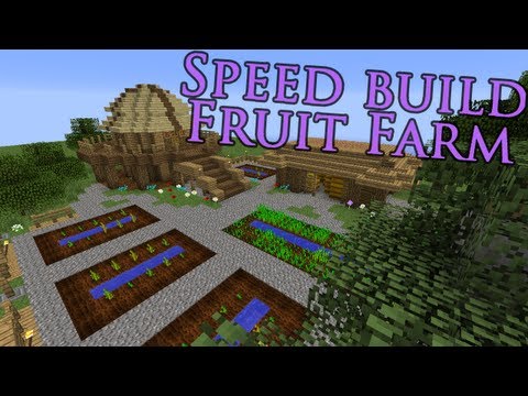 Minecraft Speed Build - Fruit Farm Minecraft Project