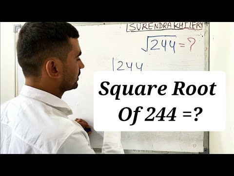 Square Root Of 244 In Hindi | Surendra Khilery | Class 8