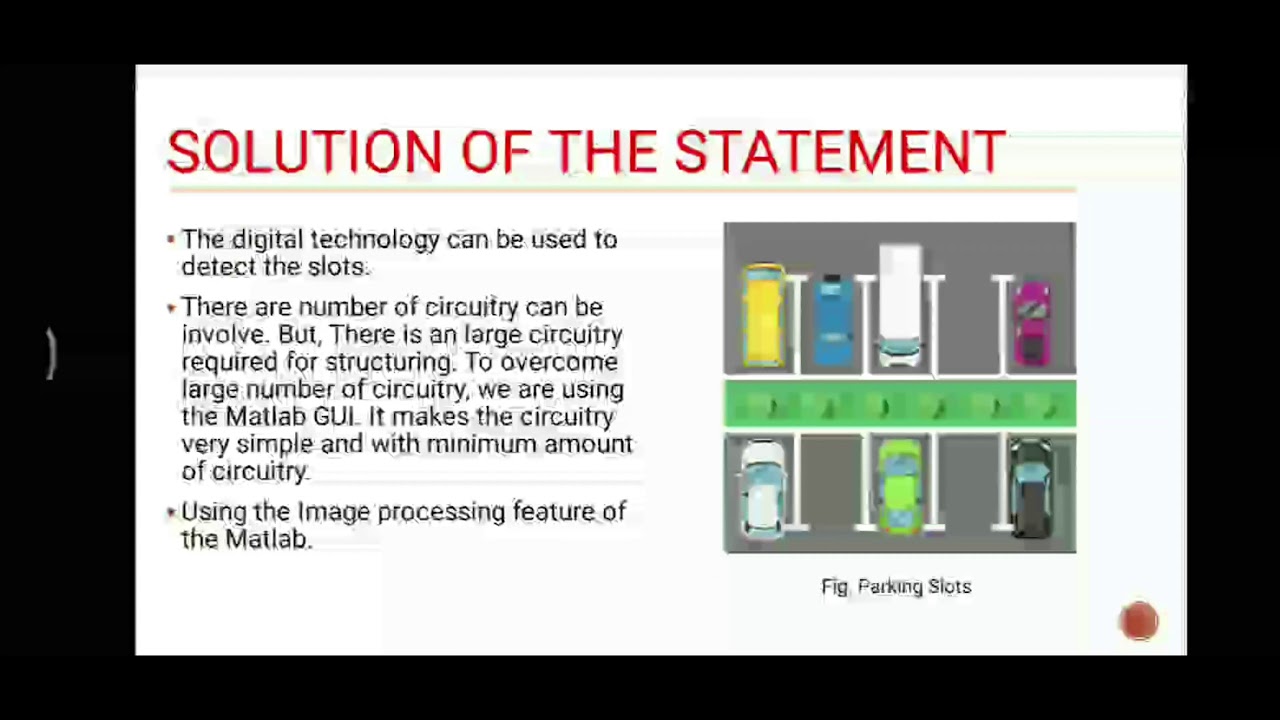 Smart Parking slot detection project using MATLAB