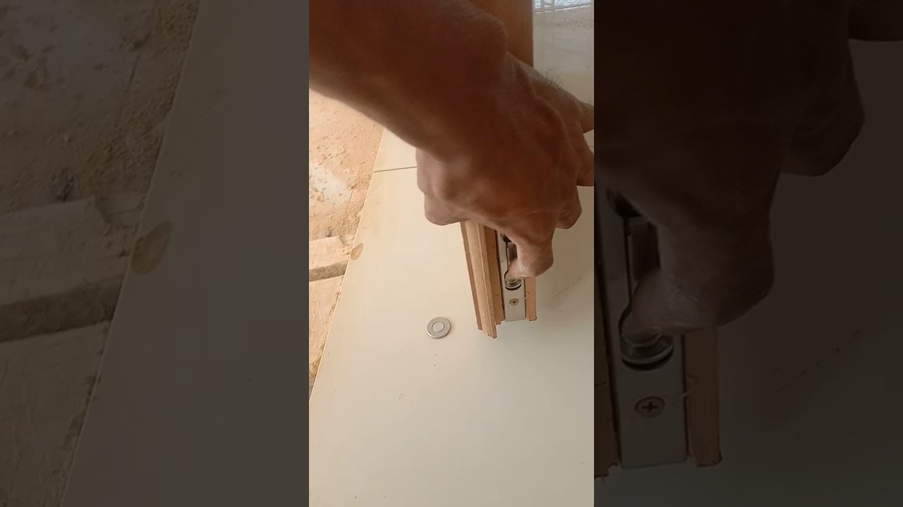 flush bolt lock #woodworking
