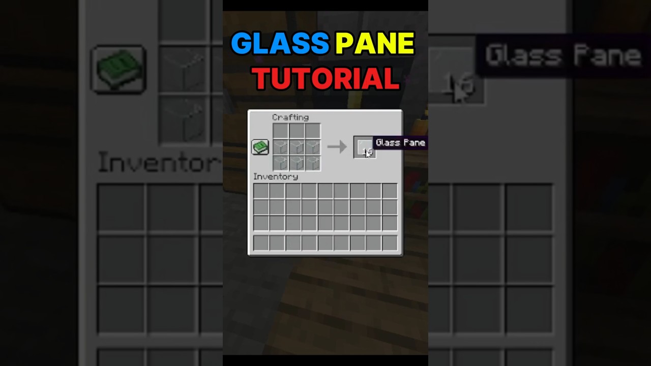 How to make glass pane in Minecraft