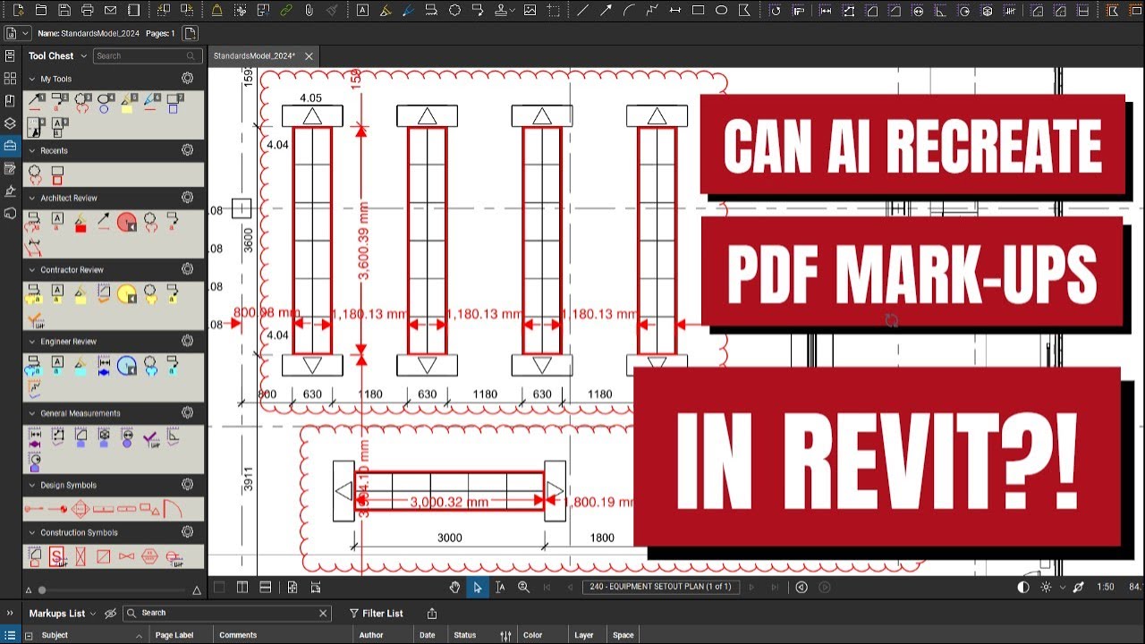 Can AI Build a Revit Model from PDF Markups?